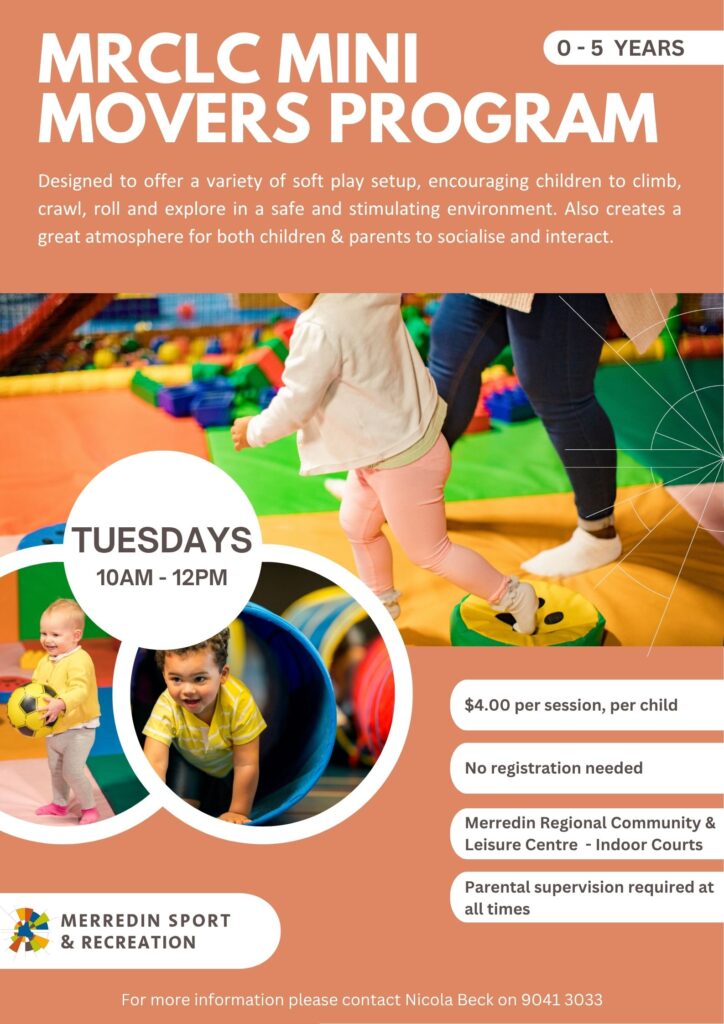 Mini Movers Program – Shire of Merredin – Leisure Centre